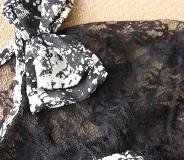 Floral Lace Chiffon Dress on Luulla