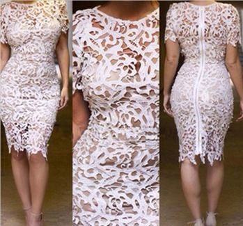 Openwork Lace Sexy Dress on Luulla